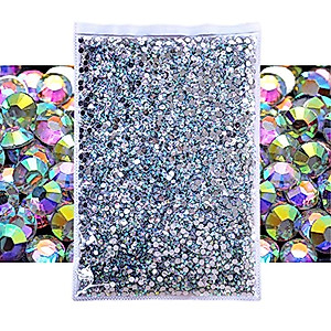 Jelly AB Resin Non Hot Fix Rhinestones 2-6mm Flatback Plastic Crystals Strass Glitters Stone Bulk Big Package for DIY