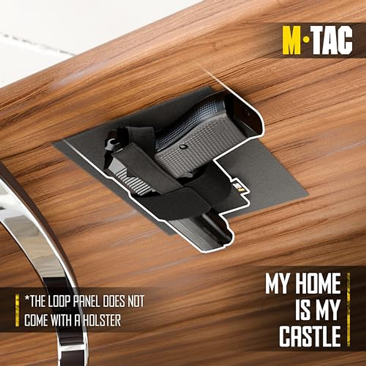 M-Tac Gun Holster for Concealed Carry - CCW Pistol Holster - Concealed Carry Holster for Men and Women with a Fix (Black)