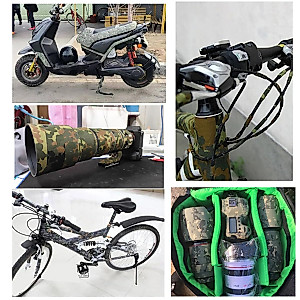 homeemoh 5cm x 5m Self Adhesive Protective Camouflage Tape, Camo Wrap Waterproof Tape Stretch Bandage Duct Tape for Outdoor Camping,CP