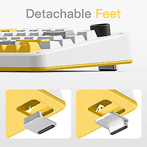 iQunix ZX75 Gravity Wave 75% RGB Mechanical Keyboard with Volume Knob, 81 Keys Hotswap Moonstone Switches Wireless Gaming Keyboard, Supports Bluetooth 5.1, 2.4GHz and Wired, for Win/Mac