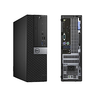Dell OptiPlex 7050 SFF Desktop Computer PC,Intel Core i7-6700 3.40GHz,16GB DDR4 Ram 256GB NVMe M.2 SSD,Built-in WiFi & Bluetooth,HDMI,DVD-RW,Windows 10 Pro,Wireless Keyboard & Mouse(Renewed)