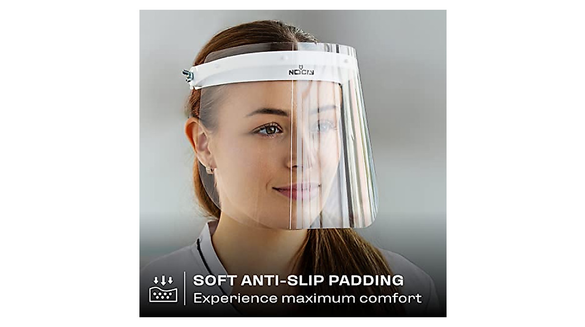 NoCry 5-Pack Replacement Visors for Safety Face Shield