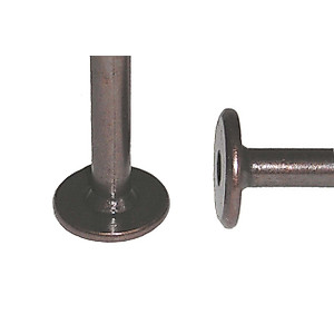 1/4" - 20 TPI x 35mm (1-3/8" ≈ 1.38") Hex Drive Button 17mm Diameter Head Furniture Bolts Dark Bronze Finish (21 Pieces)…