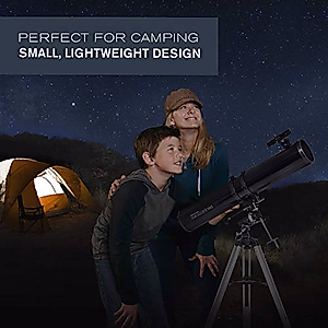 Celestron - PowerSeeker 114EQ Telescope - Manual German Equatorial Telescope for Beginners - Compact and Portable - BONUS Astronomy Software Package - 114mm Aperture