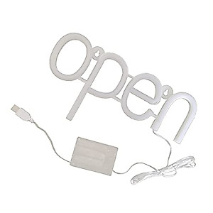 LIFKOME neon lights LED decorative lights battery operated lamp open LED neon light Open neon sign LED color lights open sign neon light battery LED white window marker lights 3d plastic