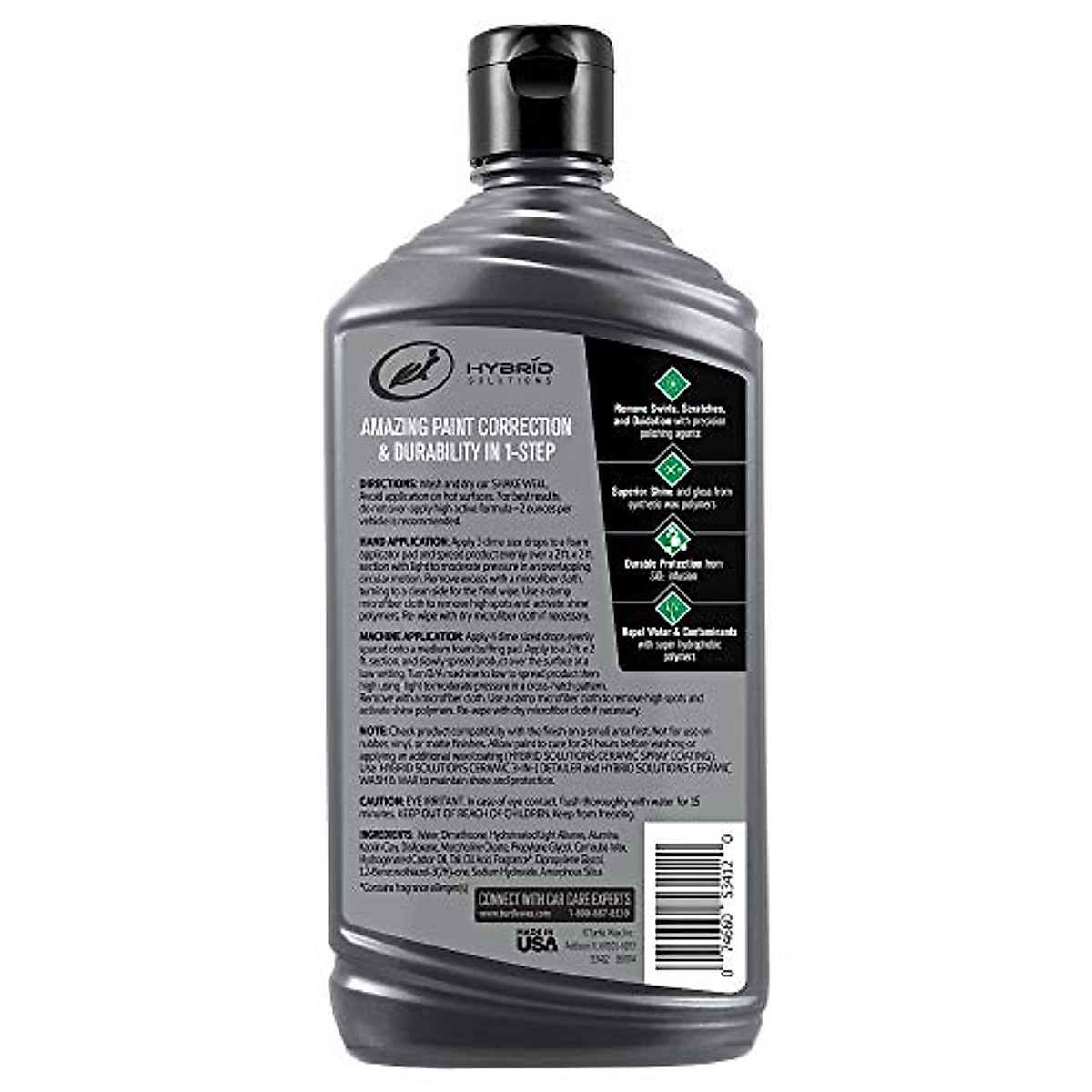 Turtle Wax 53412 Hybrid Solutions Ceramic Polish and Wax - 14 Fl Oz.