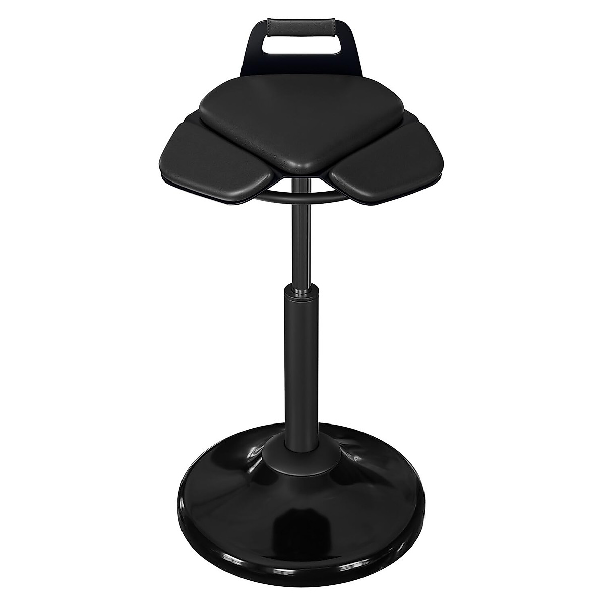 G-PACK PRO Standing Desk Chair – Ergonomic Comfortable Height Adjustable Active Stool - Swivel Sitting Balance Portable Chair - Encourage Good Posture (Black)