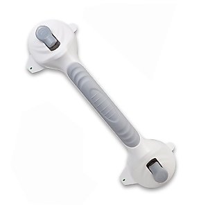 Rackickyer Grab Bars for Bathtubs and Showers, 1 Pack 15 Inch Shower Handles, Strong Suction Grab Bar for Shower, Anti-Slip Shower Grab Bars for Seniors, Bathroom Handicap Grab Bars with Indicators