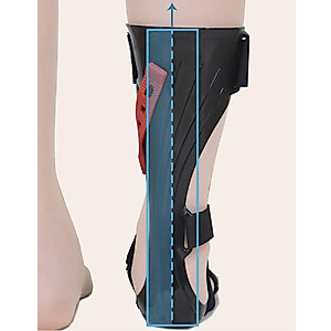 Ankle Brace - Ankle & Foot Orthosis Support for Drop Foot,Nerve Injury,Foot Position & Relieve Pressure - Adjustable AFO Brace,Right,S