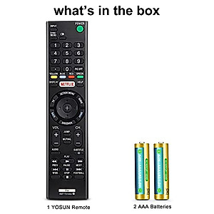 YOSUN Remote Control for Sony-TVs and Sony-Bravia-TVs, Replacement Remote for All Sony 4K UHD LED LCD HD Smart TVs