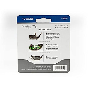 Genuine TV Ears Replacement Battery for TV Ears Original/Digital Headsets - 40810