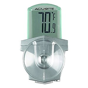 AcuRite 00799HDSBA1 00799 Digital Outdoor Window Thermometer, White, 0.2