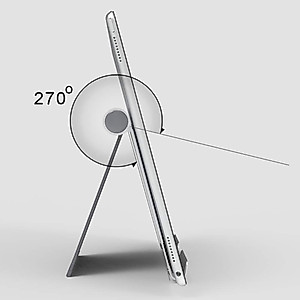 TechMatte Large iPad Stand Adjustable Foldable Aluminum Stand for iPad, iPad Pro 12.9, iPad Pro 11, iPad Air, iPad Mini, iPhone 11 Pro Max XS XR, E-Readers