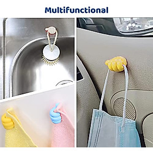 Funducts 16 pcs Reusable self Adhesive Cord Holder for Desk, Phone Holder USB Cable Clips for Wall, Charger Cord Holder, Hanger Hooks for Bathroom, Cute Cord Organizer Clip