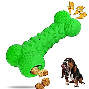 GNKIKO Dog Toys for Aggressive Chewers, Indestructible Dog Chew Toys for Large Medium Breed Dog, Interactive Dog Bone Toys, Durable Dog Chew Toys with Natural Rubber