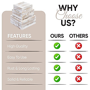 3 Pcs Whitewashed Square Wood Display Stand , Crate Style Cake Stand , Risers for Cupcake , Appetizer Dessert Rustic Cupcake Stand , Stackable Wood Cake Stand , Risers for display , Plant Riser.