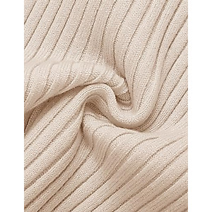 ZESICA Women's 2023 Short Sleeve Square Neck T Shirts Slim Fitted Summer Ribbed Knit Basic Casual Tee Tops,Sand,Medium