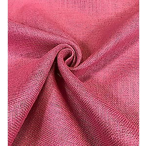 USA Fabric Store Jute Burlap Fabric Rose Pink 58" Wide 11 OZ Premium 100% Upholstery by The Yard
