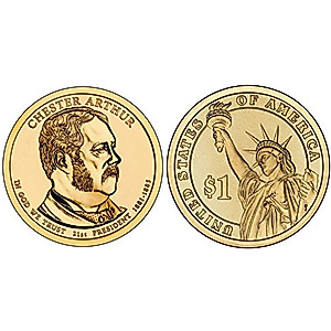 2012 P, D 2 Coin - Chester A. Arthur Presidential Uncirculated