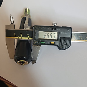 DONGYANG Ind. Co., Revolving Handle M12 * P 1.75mm, L- 4.72" Knob Grip, Metric Thread, Swivel Handwheel with Fixing Nut, Made, Korea