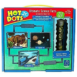 Educational Insights Hot Dots Jr. Ultimate Science Facts Storybooks, 3 Non-Fiction Books & Interactive Pen, Homeschool Learning Workbooks, Ages 3+