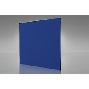 Blue Acrylic Plexiglas Plastic Sheet 1/8" 12" X 12" # 2114