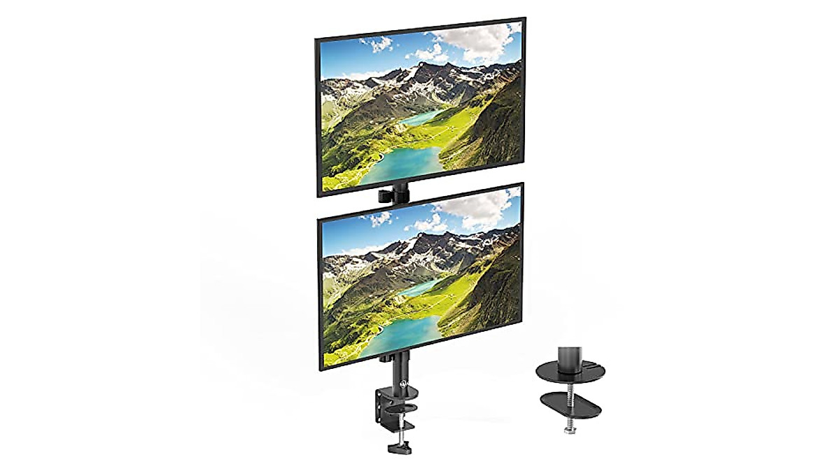 WALI Dual Monitor Desk Mount for 27" Screens