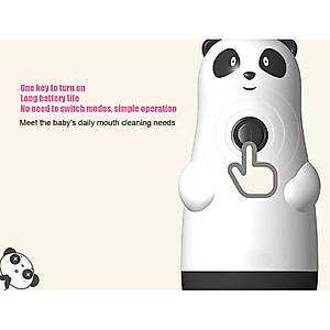 POCREATION Sonic Electric Toothbrush, Soft Bristles Tooth Brush, Panda Pattern Teeth Brush, Electric Kids Toothbrush, Oral Caring Tool for Children