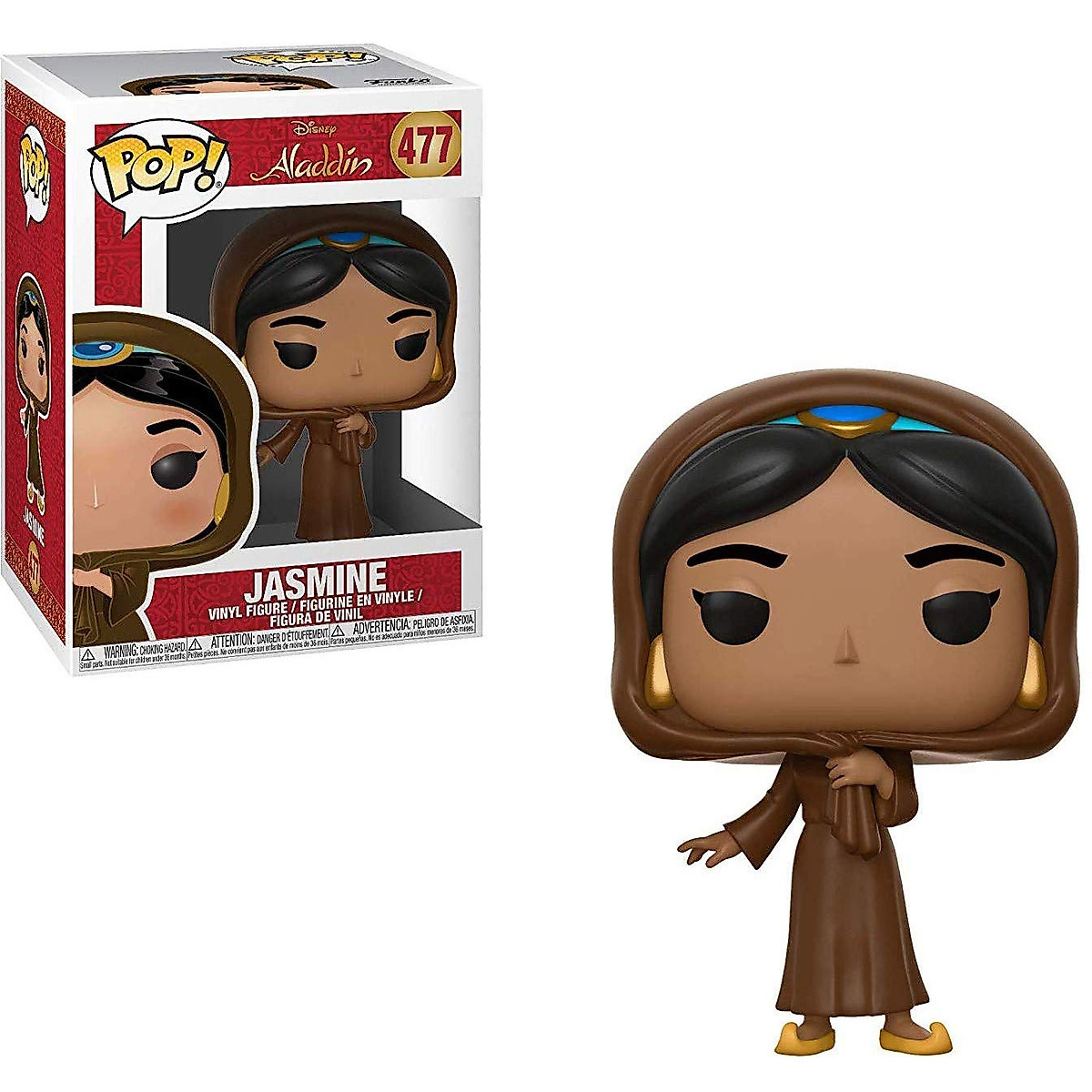 POP Disney: Aladdin - Jasmine in Disguise Funko Vinyl Figure (Bundled with Compatible Box Protector Case)