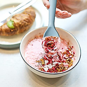 Muulaii 12 Pcs Plastics Toddler Utensils kids Silverware Baby Spoons and Forks Set Baby Feeding Dinnerware Utensils BPA Free Microwave Dishwasher and Freezer Safe (Blue)