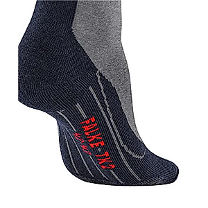 FALKE Men's Standard TK2 M SO, Grey (Lightgrey/Red 3408), 12.5-13.5