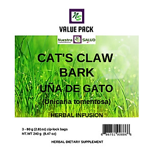 Cat's Claw Bark Herbal Tea Uña de Gato Value Pack (240g) 100% Natural