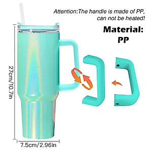 Icesip 20 Pcs 40 oz Sublimation Tumbler Blank Stainless Steel Tumblers Sublimation Cups With Mix Color Handle Travel Mug Bulk DIY Gift