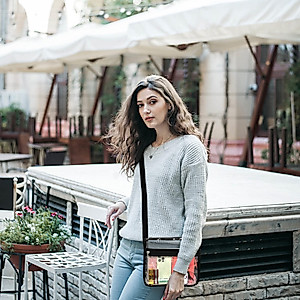 Fibrdoo Clear Bag Stadium Approved, Clear Crossbody Purse Bag with Adjustable Strap for Women, Sports, Concerts and Festival