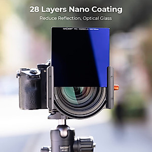 K&F Concept 100x100mm Square ND2000 (11 Stops) Filter Waterproof Neutral Density Filter with 28 Multi-Layer Coatings for Camera Lens