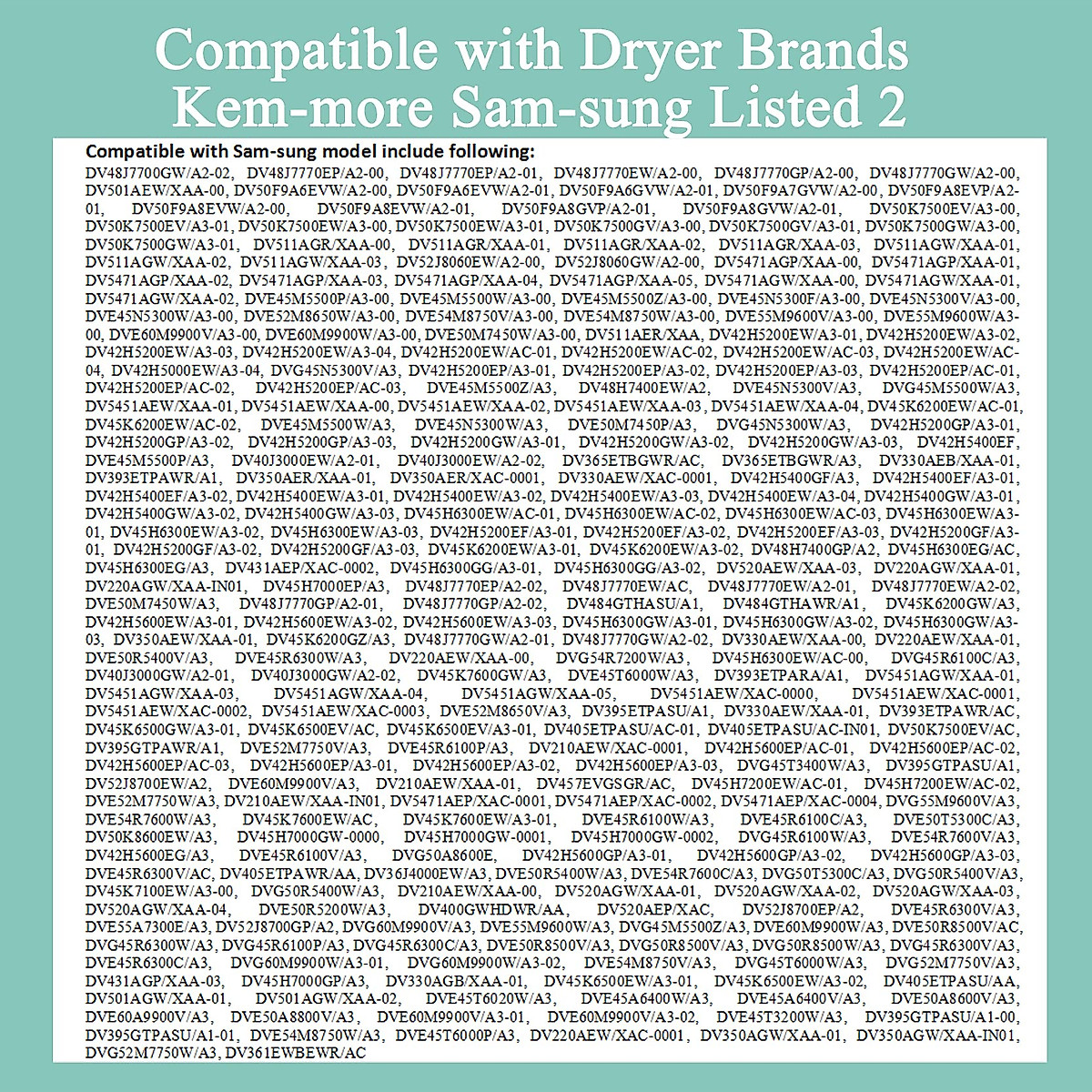 MEANHDAG Dryer Moisture Sensor Plate Bar DC61-02627A for Samsung Replacement Part