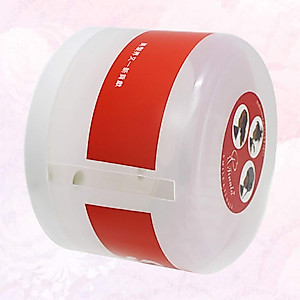 LEORX Neck Paper Dispenser Empty Neck Covering Paper Roll Clear Holder with Suction Cups Hair Cutting Collar Paper Strip Storage Plastic Case for Home Barber Shop