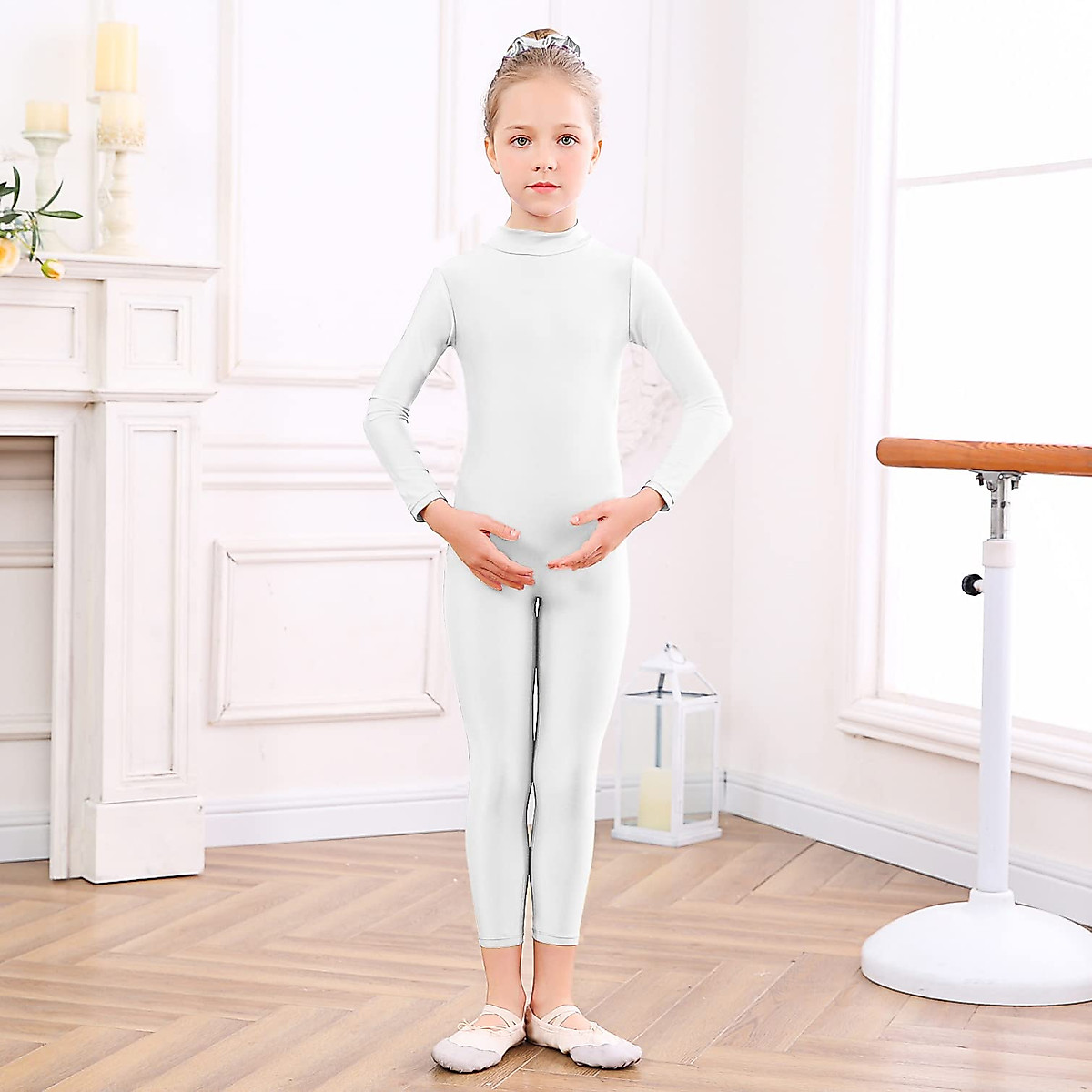 speerise Girls Gymnastics Leotards Long Sleeve Unitards for Toddler Ballet Leotards for Kids Costumes for Girls
