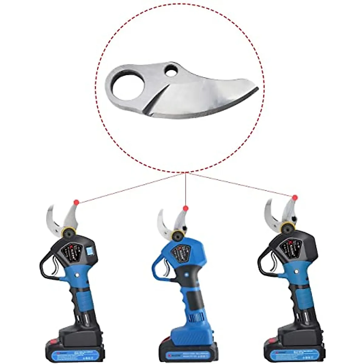 K KLEZHI 30MM/35MM (1.2/1.38") Replace Upper and Lower Blades only for JYH-616 or JYH-212
