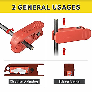 iCrimp Round Cable Stripper,Cable Jacket Stripper,Wire Stripping Tool for 1/10" to 5/8" diameter