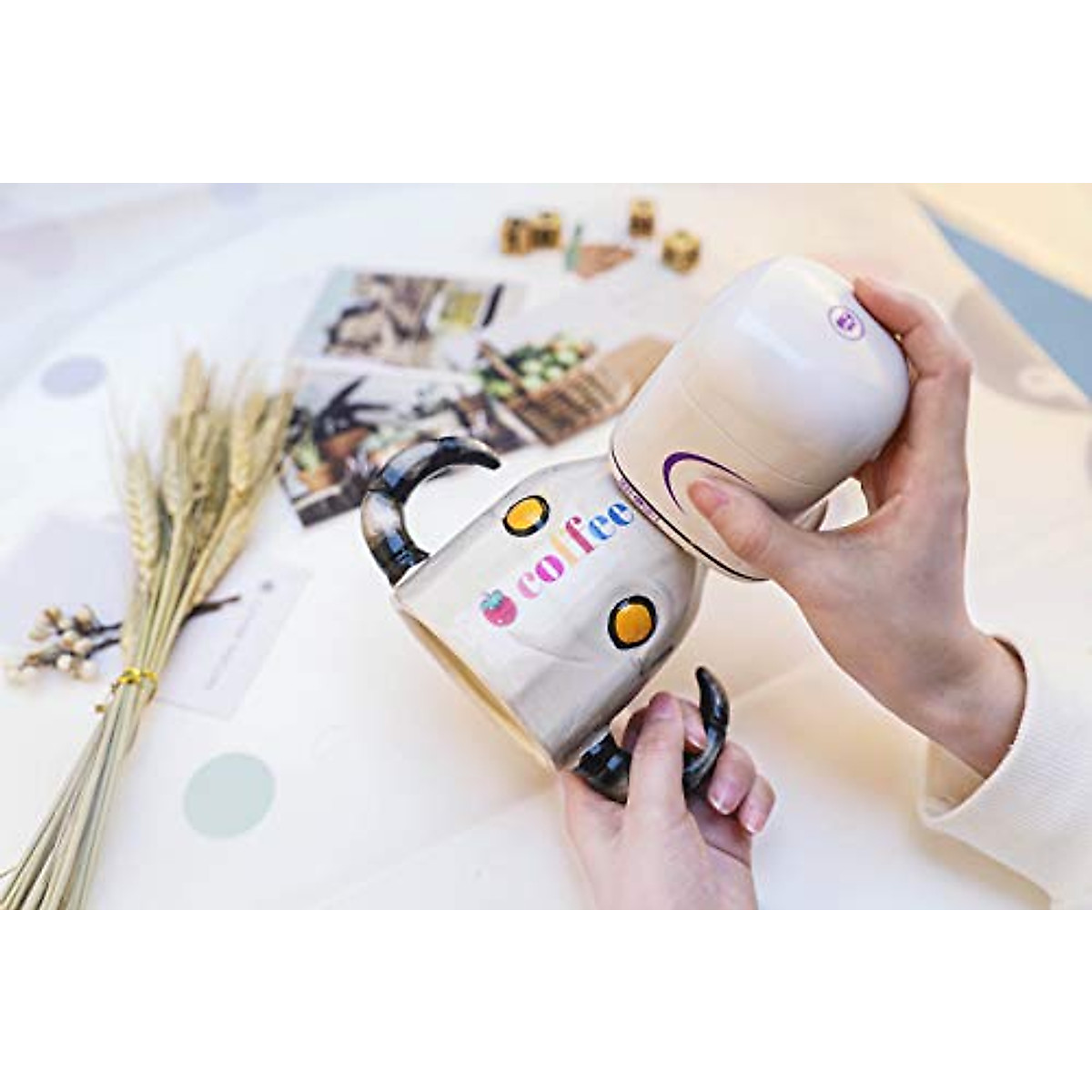 PEKOKO Portable Color Mobile Printer,Bluetooth Craft Artsy Stuff,Pocket Printer, t-Shirt Printer, Mini Printer, Gift Printer,Tattoo Printer,Logo Printer,Qrcode Printer,Date Printer,Barcode Printer