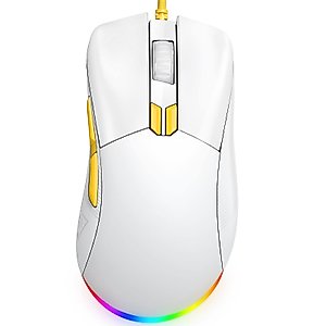 EKSA Gaming Mouse,Lightweight PC Gaming Mice,USB Wired Mouse 12400 DPI Adjustable for Windows/PC/Mac/Laptop Gamer