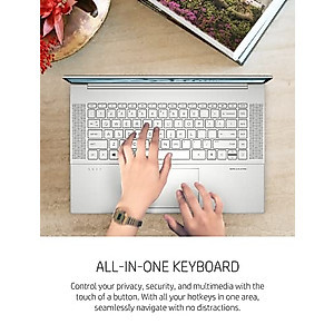 HP Envy 15 Laptop, NVIDIA GeForce RTX 3050, 11th Gen Intel Core i7-11800H, 16 GB RAM, 512 GB SSD, 1080p Touchscreen, Windows 11, Advanced Cooling System, Webcam w/Camera Shutter (15-ep1010nr, 2021)