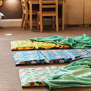 KinderMat, KinderFleece Blanket, Blue, Soft Fleece Blanket Perfect for School, Daycare, or Your Home – 36” x 45”