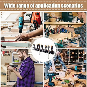 Libaroud Screwdriver Holder, Metal Screw Organizer Wall Mount, Screwdriver Organizer Rack, Heavy Duty Tool Storage Rack, Hand Tool Organizer