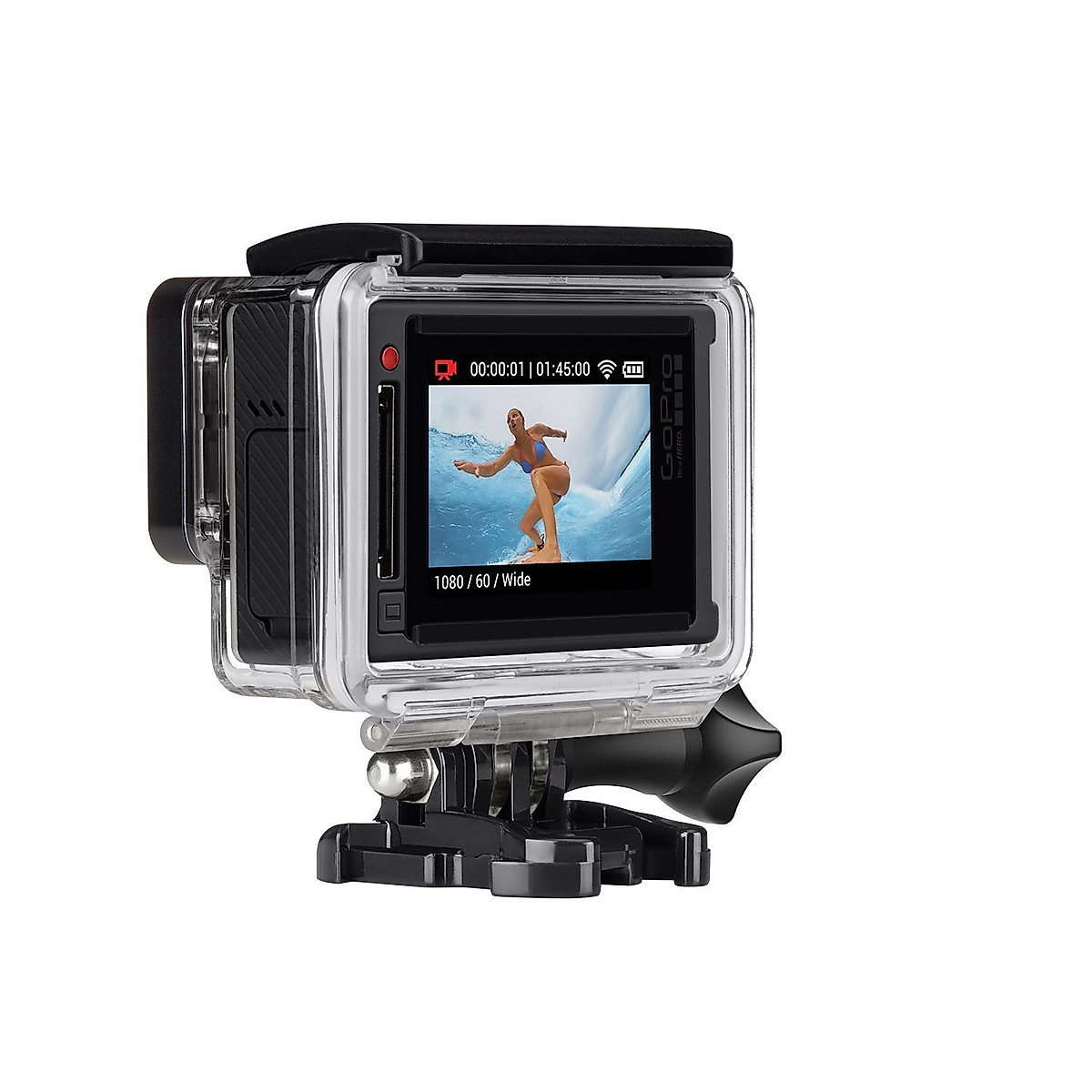 GoPro Hero 4 Silver Edition 12MP Waterproof Sports & Action Camera Bundle with 2 Batteries