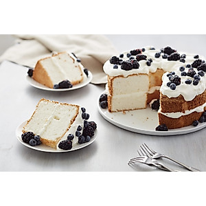 Wilton Advance Select Non-Stick Angel Food Cake Pan, 9.5 Inch, 2-Piece, Steel, Silver