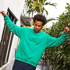 Hanes Men's Comfortwash Garment Dyed Sweatshirt, Cypress Green, Small