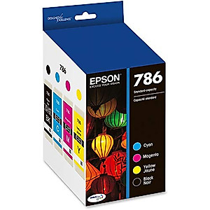 Epson T786120-BCS DURABrite Ultra Black and Color Combo Pack Standard Capacity Cartridge Ink, Black, Cyan, Magenta, Yellow