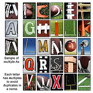 Block Mount SM - Personalized Football Name Art Decor print for man cave, boys room, or office!